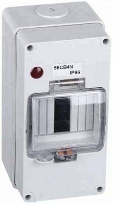 KAMSTEALTH IP66 56CB4N 4ways Gray Waterproof Electrical MCB Box Circuit ...
