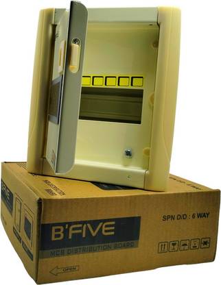 b'five Circuit Protection Spn Metal base 6 Way Double Door Single Phase ...