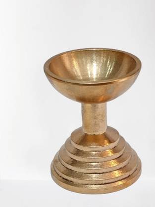 KAAKU Anch dhatu diya Bronze Table Diya Price in India - Buy KAAKU Anch ...