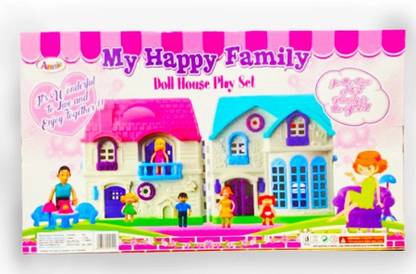 Tykon hub My Happy Family Doll House Set Toy - My Happy Family Doll ...