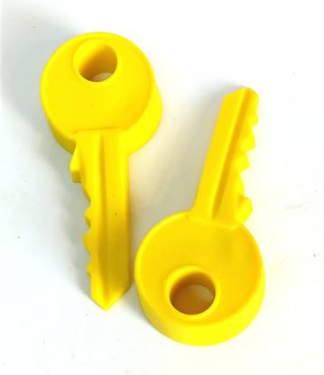 Mayan Rubber Door Stopper (2 Pcs) Yellow Floor Mounted Door Stopper ...
