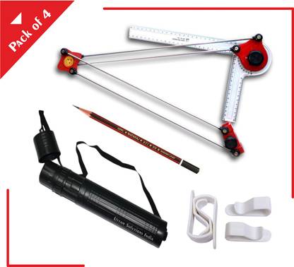 Uttam Mini Drafter, Drawing Container Holder, 4 Drawing Clip Drafting ...