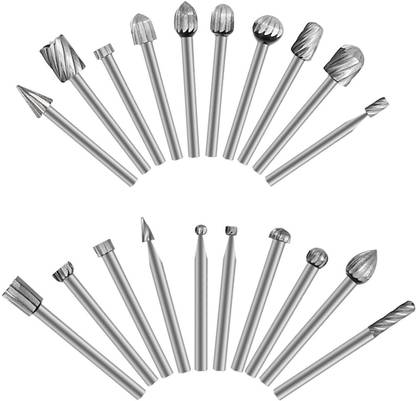 ATOZTOOLS 20pcs Drill Bits Tool For Dremel Set Steel Rotary Burrs High ...