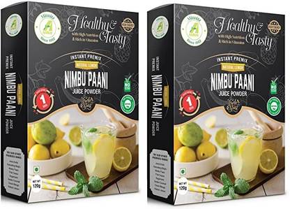 AARKAY Nimbu Pani (Lemonade) Juice Premix High Energy Drink Powder 120g ...