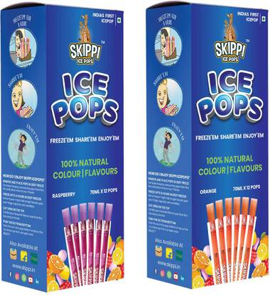 Skippi Ice Pops Raspberry and Orange Flavour Price in India - Buy ...