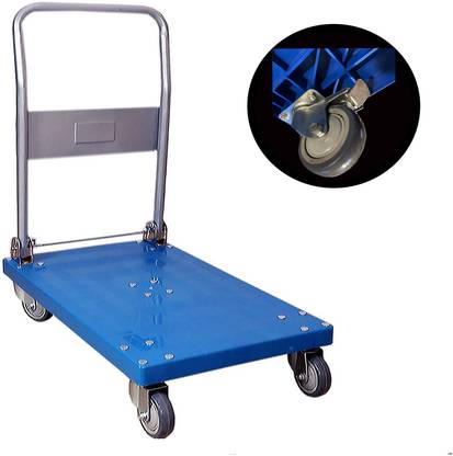 Aarvik Portable Foldable Plastic Platform Trolley Dolly Cart For ...