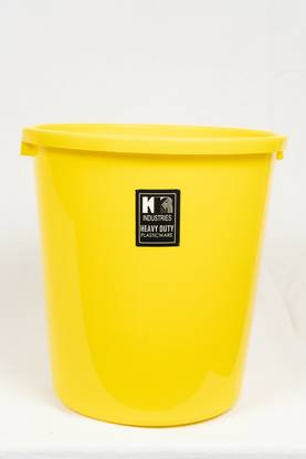KKR INDUSTRIES OPEN PLASTIC DUSTBIN BIG 10 LITRES (YELLOW ) Plastic ...