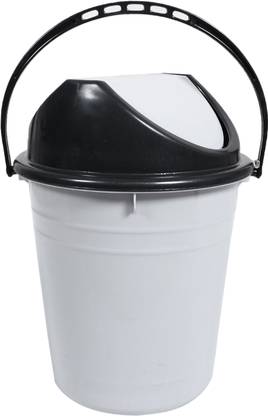 KUBER INDUSTRIES Plastic Dustbin with Swinging Lid|Portable Garbage ...