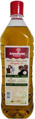 Amudham Products Vaagai Wood Cold Pressed Gingelly/Sesame Oil (Virgin ...