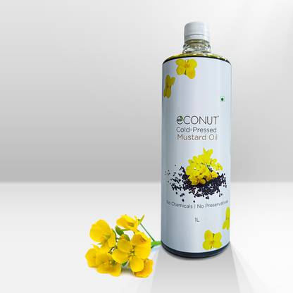 econut Cold-Pressed(Kachi Ghani) Mustard oil Mustard Oil PET Bottle ...