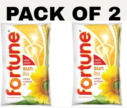 Fortune SUN LITE SUNFLOWER Sunflower Oil Pouch Price in India - Buy ...