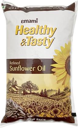 EMAMI Healthy & Tasty Refined Sunflower Oil Pouch Price in India - Buy ...