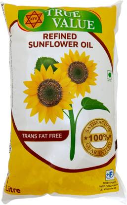 True Value Refined Sunflower Oil Pouch Price in India - Buy True Value ...