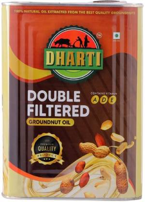 dharti 15 Litre Groundnut Oil Groundnut Oil Tin Price in India - Buy ...