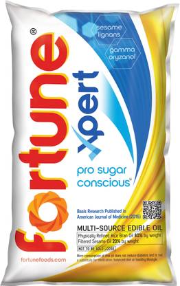 Fortune Xpert Pro Sugar Conscious Blended Oil Pouch Price in India ...