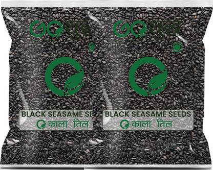 Goshudh Best Quality Black Sesame Seed 400Gm Each (Pack Of 2) Kala Till ...