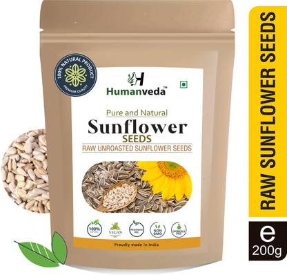 Humanveda Raw Sunflower Seeds, Rich in Magnesium, Protein & fiber ...
