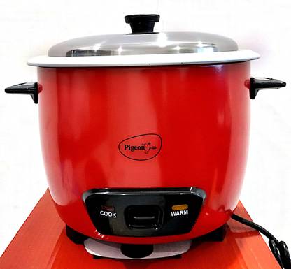 Pigeon Joy with SS Lid and Single Pot Electric Rice Cooker with ...