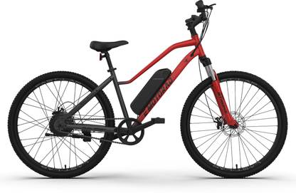 EMotorad X2 Red 27.5 inches Single Speed Lithium-ion (Li-ion) Electric ...