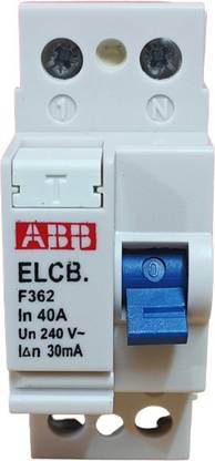 MME Single Phase 2 Pole RCCB MCB 40Amp/30ma With High Voltage, Overload ...