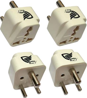 vadda bai Pack of 4 (Type D) 3 Pin Adapter for Convert USA/UK/Japan ...