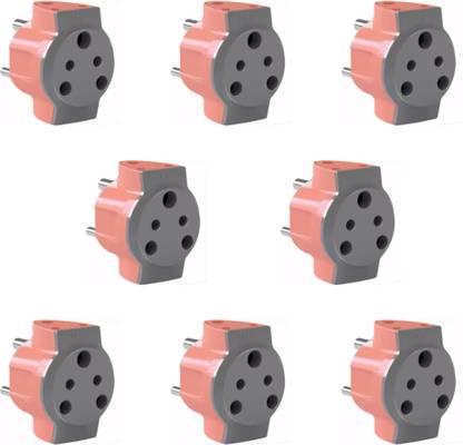 Dev Multipurpose Electric Board Adapter Socket (Pack of 8) 12 A Five ...