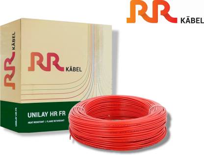 Rr Kabel HR FR 1 sq/mm Red 90 m Wire Price in India - Buy Rr Kabel HR ...