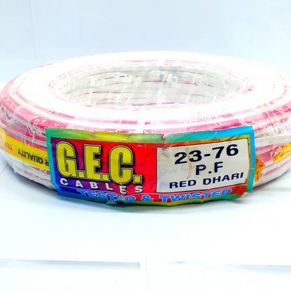 SUPER GEC 23/76 Speaker Cable 1 sq/mm Red 67 m Wire Price in India ...