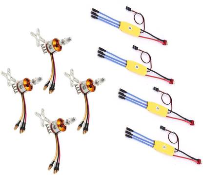 INVENTO 4pcs 30A ESC + 800KV BLDC Brushless Motor A2212 For Aircraft ...