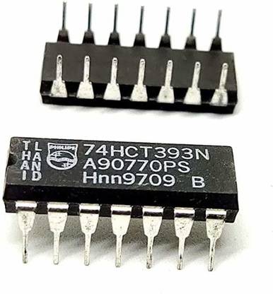 Ihc 74393 IC Binary Ripple Counter,DIP-14 (PACK OF 5) Electronic ...