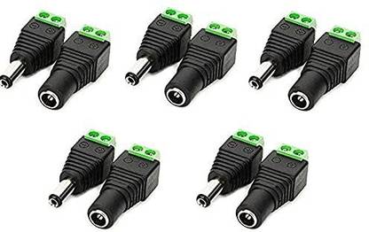 Prowans (5 Set) Screw Fastening Type Male and Female DC Power Plug ...