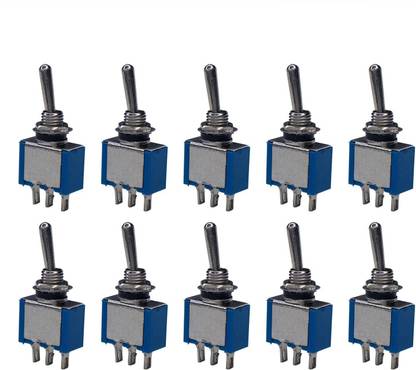 Prowans Mini Toggle Switch 3-Pin 2 Position Electronic Components ...