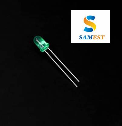 samest 1000PCS 5mm Green LED Diode Lights for High Intensity Super ...