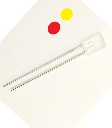 INVENTO 100pcs 2x5x7mm LED 2 pin 2 Color bi-Color Yellow Red Color ...