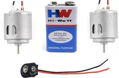 TZZOT Science Project Dc Motor Kit High Speed Dc Motor/ 9v Battery for ...
