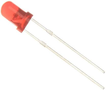 INVENTO 10 Pcs 3mm Diffused Red Color LED Light Bulb Lamp Light Diode ...