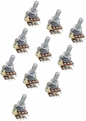 INVENTO 10pcs 100K Ohm Potentiometer Pot Variable Resistor 6 Pins Split ...
