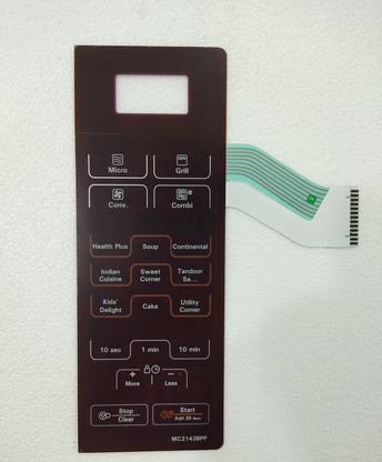 WHITEFLIP Microwave Oven Membrane Keypad Touchpad For Microwave Model ...