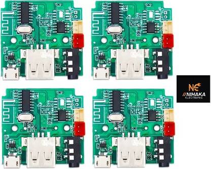 NIHAKA 4Pc TG113 Speaker Board, 5V Bluetooth Amplifier FM USB AUX Card ...