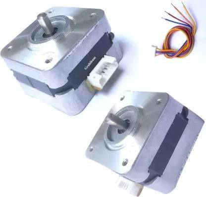 AQBP Bipolar Stepper Motor 4-Wire10mm shaft for DIY CNC 3D Printer(Pack ...
