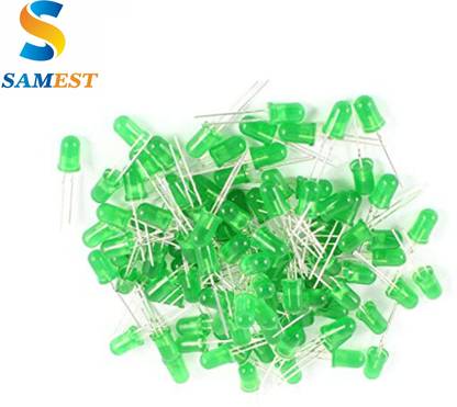 samest 500PCS 5mm Green LED Diode Lights Intensity Super Bright LiforHigh ght S003 Light ...