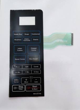 WHITEFLIP Microwave Oven Membrane Keypad Touchpad For Microwave Model ...