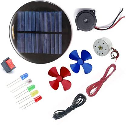 Prowans 5v Solar Panel, 3-6V Motor,Rocker Switch, Wire, Buzzer, 5 ...