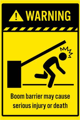 Ira Sign BOOM BARRIER SAFETY Emergency Sign Price in India - Buy Ira ...