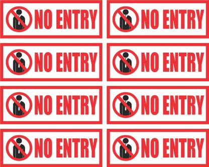 jhitkiyahi No Entry Emergency Sign Price in India - Buy jhitkiyahi No ...