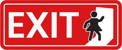 RLDigitalUnits EXIT SIGN BOARD Emergency Sign Price in India - Buy ...