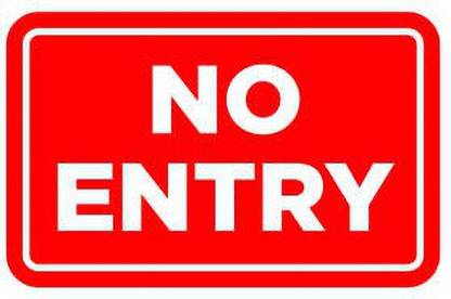 RLDigitalUnits No entry sign board Emergency Sign Price in India - Buy ...