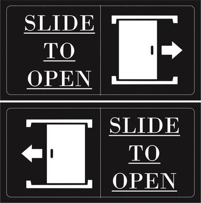 GOODPRINTZONE Sticker For Slider Door Size 3X6" Inch Pack of 6 Pcs ...