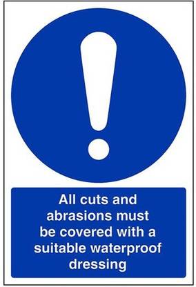 RLDigitalUnits All cuts and abrasions must be covered with waterproof ...