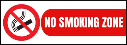 Ira Sign NO SMOKING ZONE Emergency Sign Price in India - Buy Ira Sign ...